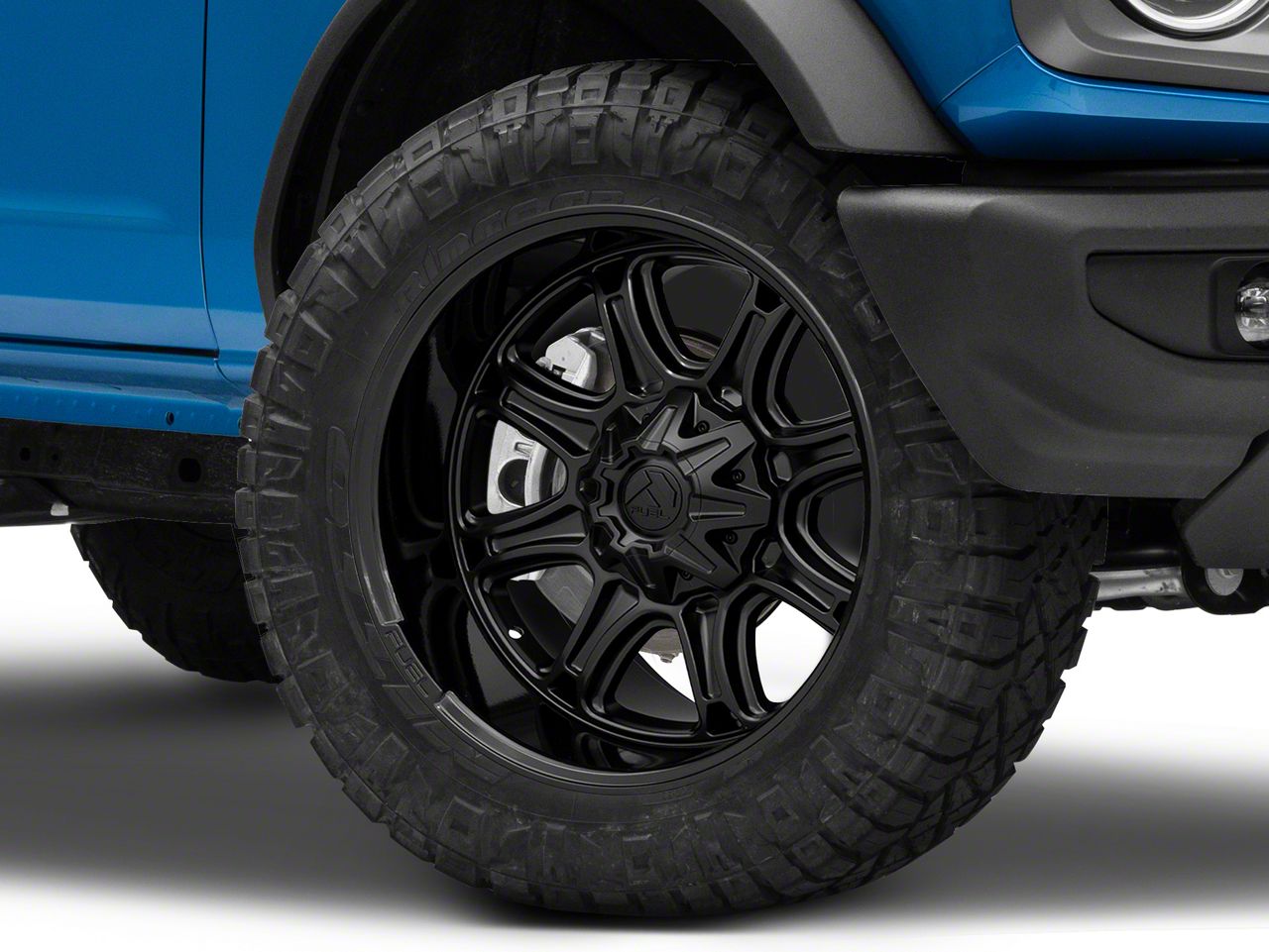 Fuel Wheels Bronco Darkstar Matte Black with Gloss Black Lip 6-Lug ...