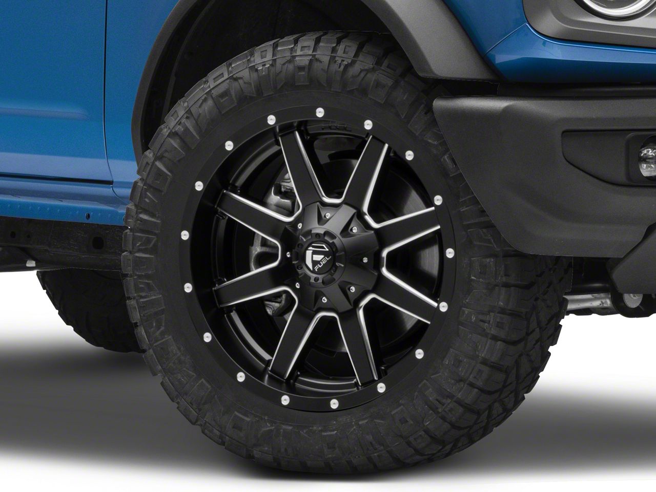 Fuel Wheels Bronco Maverick Matte Black Milled 6-Lug Wheel; 20x9; 20mm ...