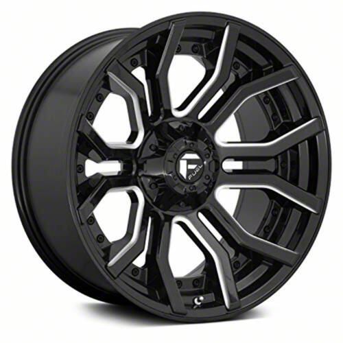 Fuel Wheels Bronco Rage Gloss Black Milled 6-Lug Wheel; 24x12; -44mm ...