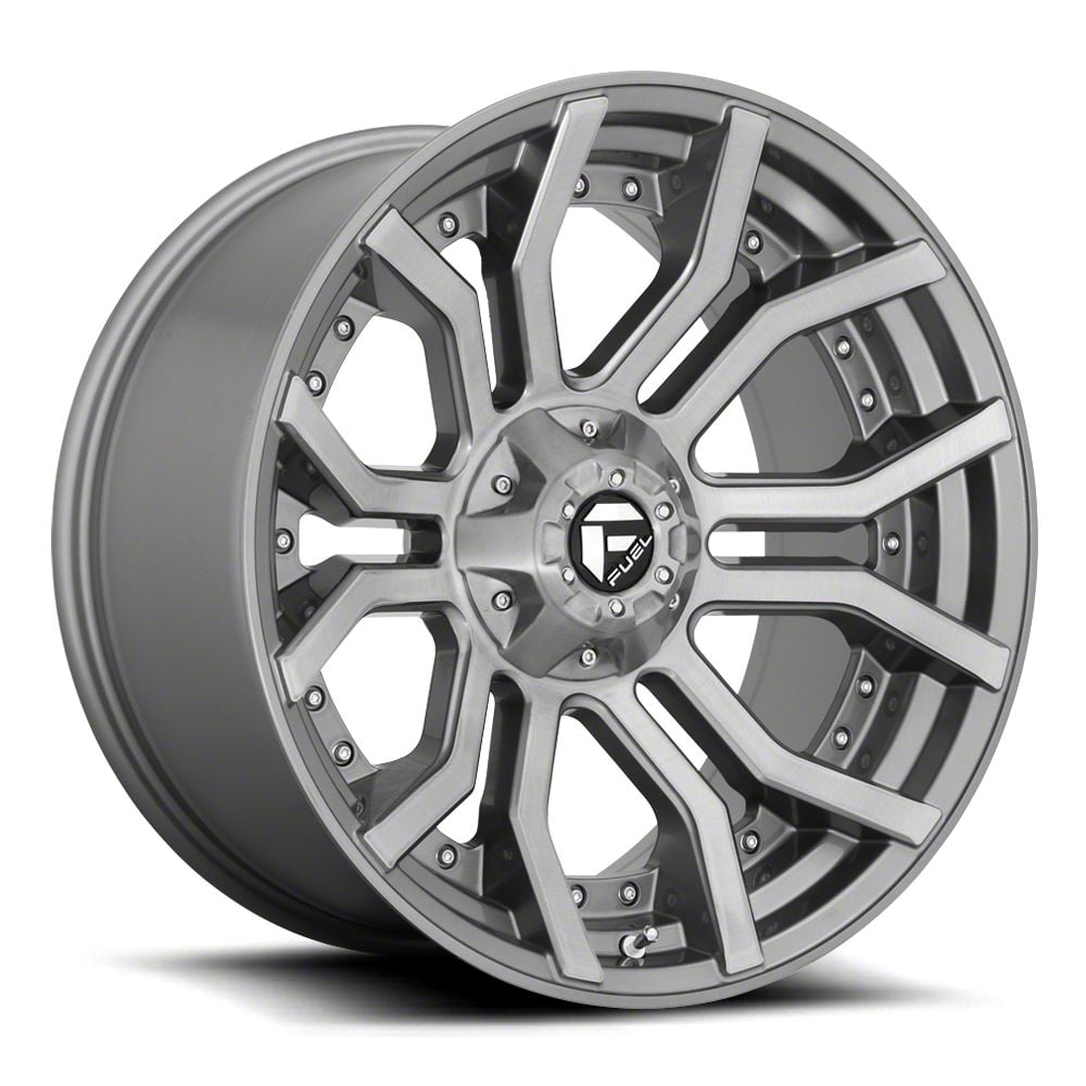 Fuel Wheels Bronco Rage Platinum Brushed Gunmetal Tinted Clear 6-Lug ...