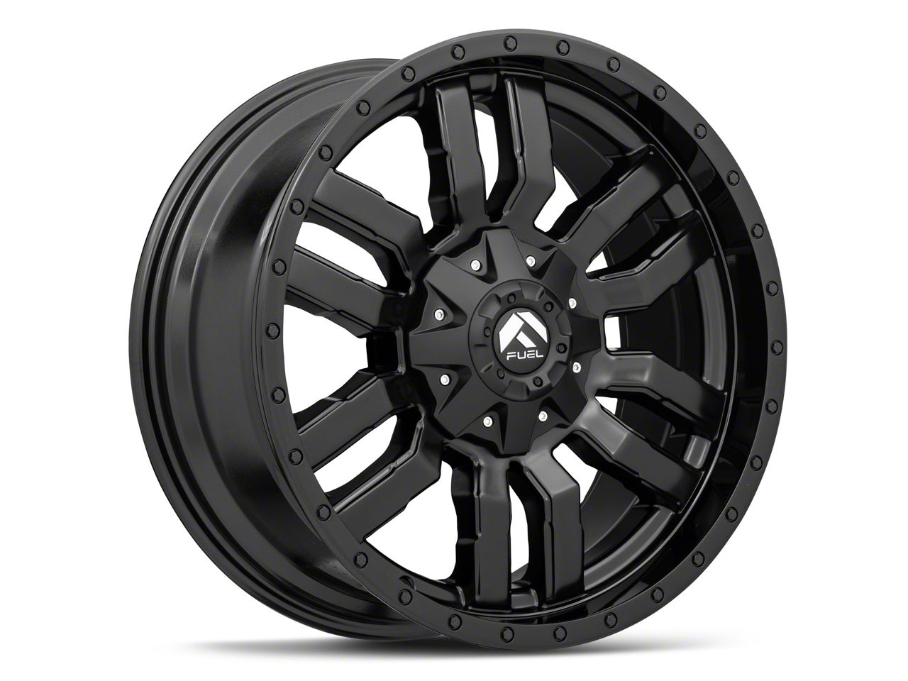 Fuel Wheels Bronco Sledge Matte Black 6-Lug Wheel; 20x10; -18mm Offset ...