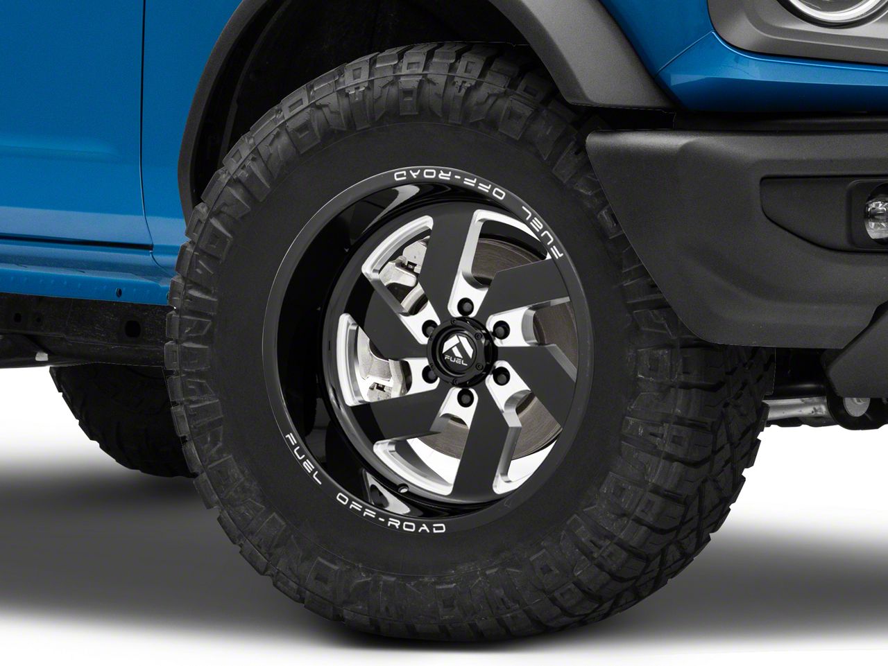 Fuel Wheels Bronco Triton Gloss Black Milled 6-Lug Wheel; 18x9; 20mm ...