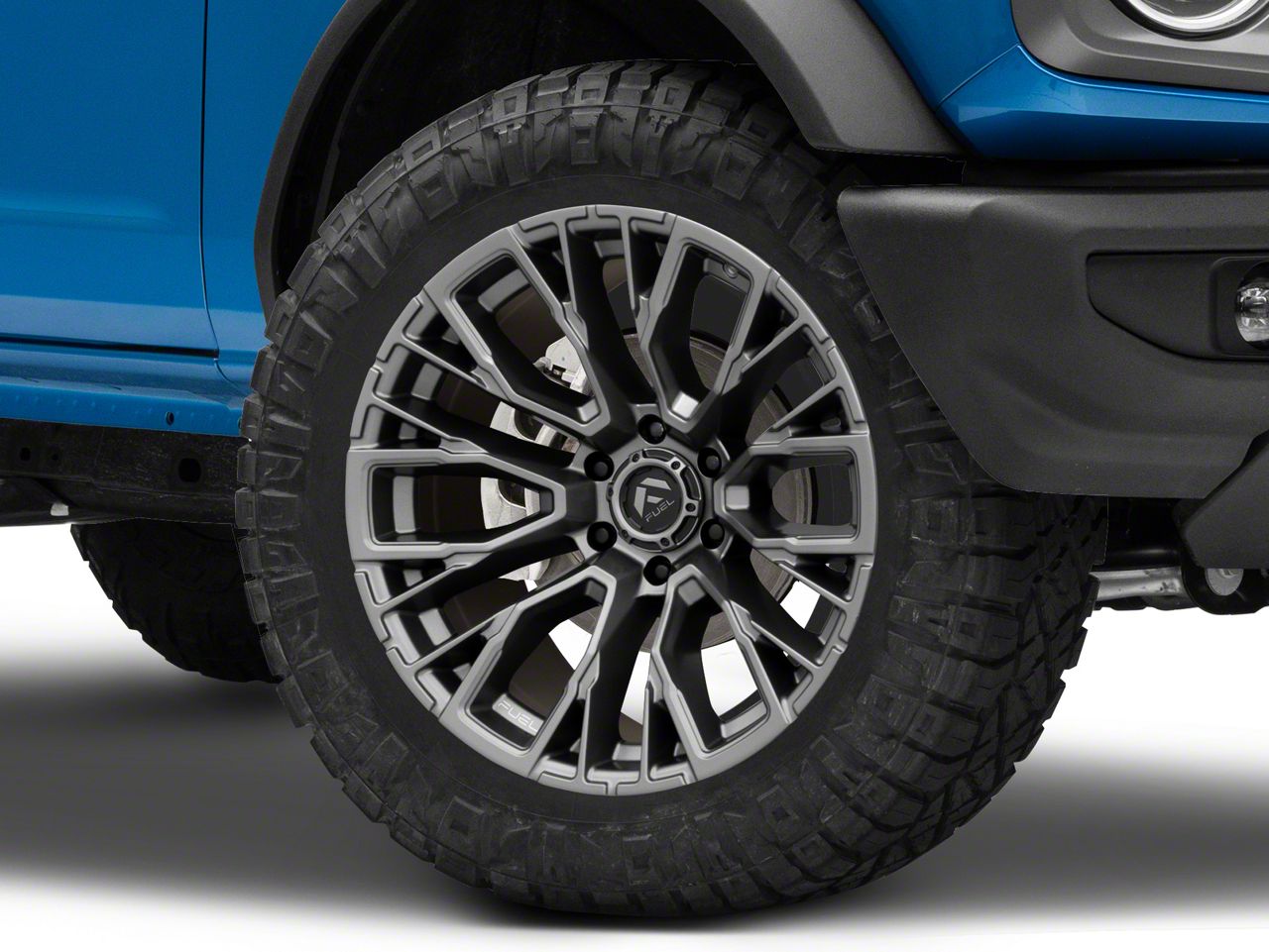 Fuel Wheels Bronco Rebar Matte Gunmetal 6-Lug Wheel; 20x10; -18mm ...