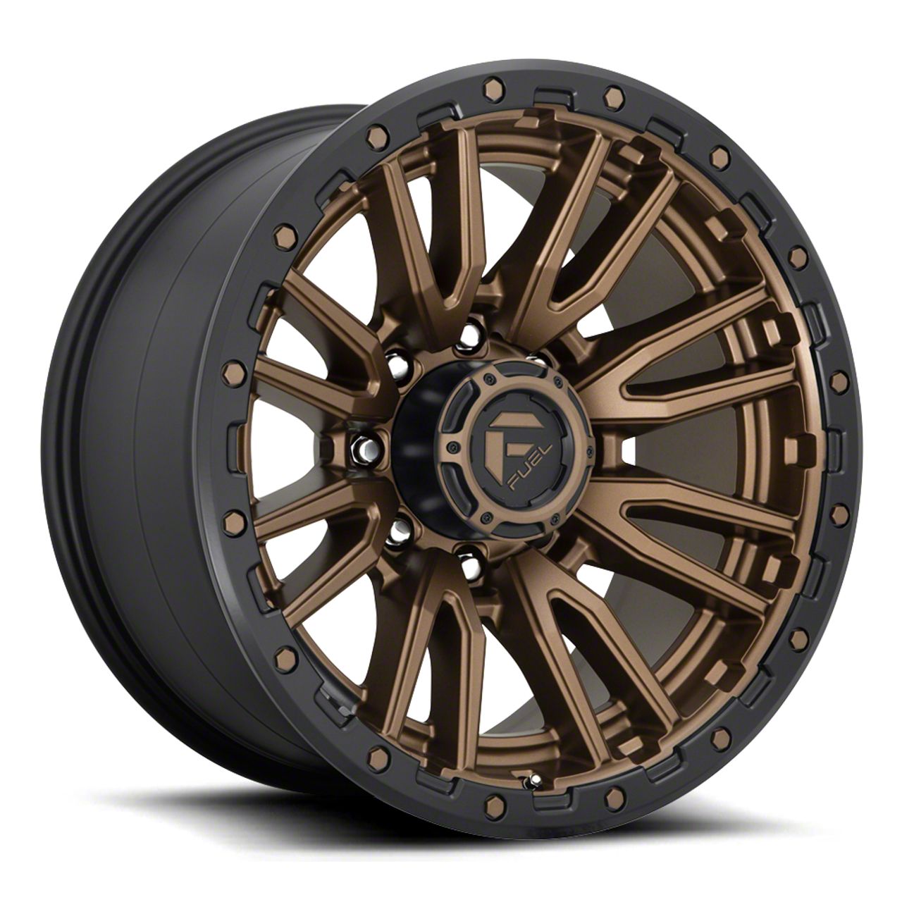Fuel Wheels Bronco Rebel Textured Bronze 6-Lug Wheel; 18x9; 1mm Offset ...
