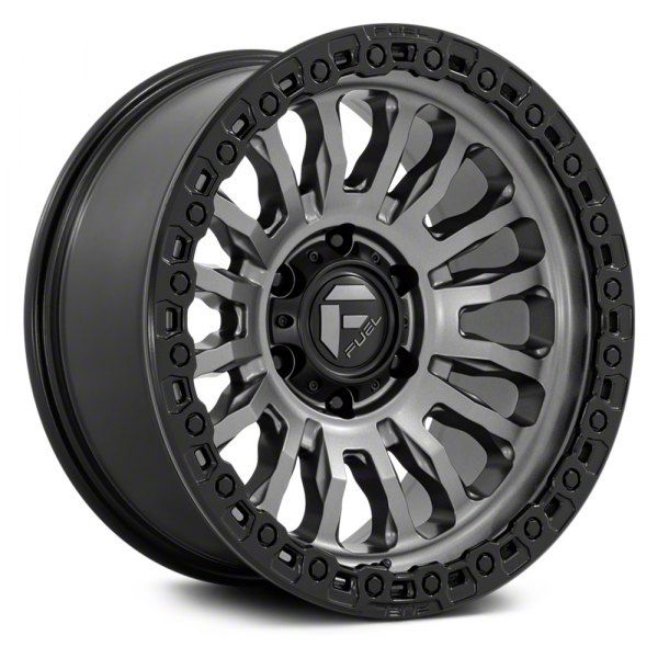 Fuel Wheels Bronco Rincon Matte Gunmetal with Black Lip 6-Lug Wheel ...