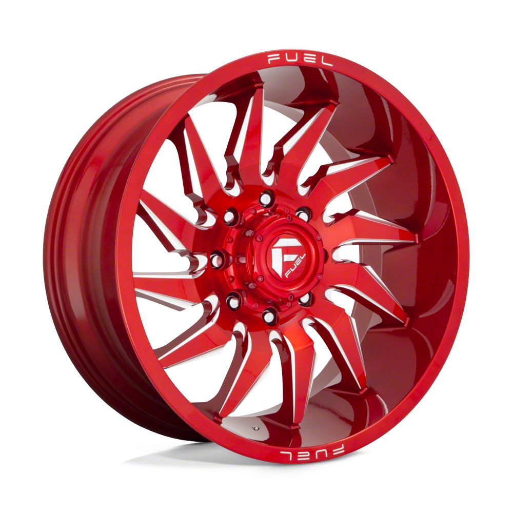 Fuel Wheels Bronco Saber Candy Red Milled 6-Lug Wheel; 20x9; 1mm Offset ...