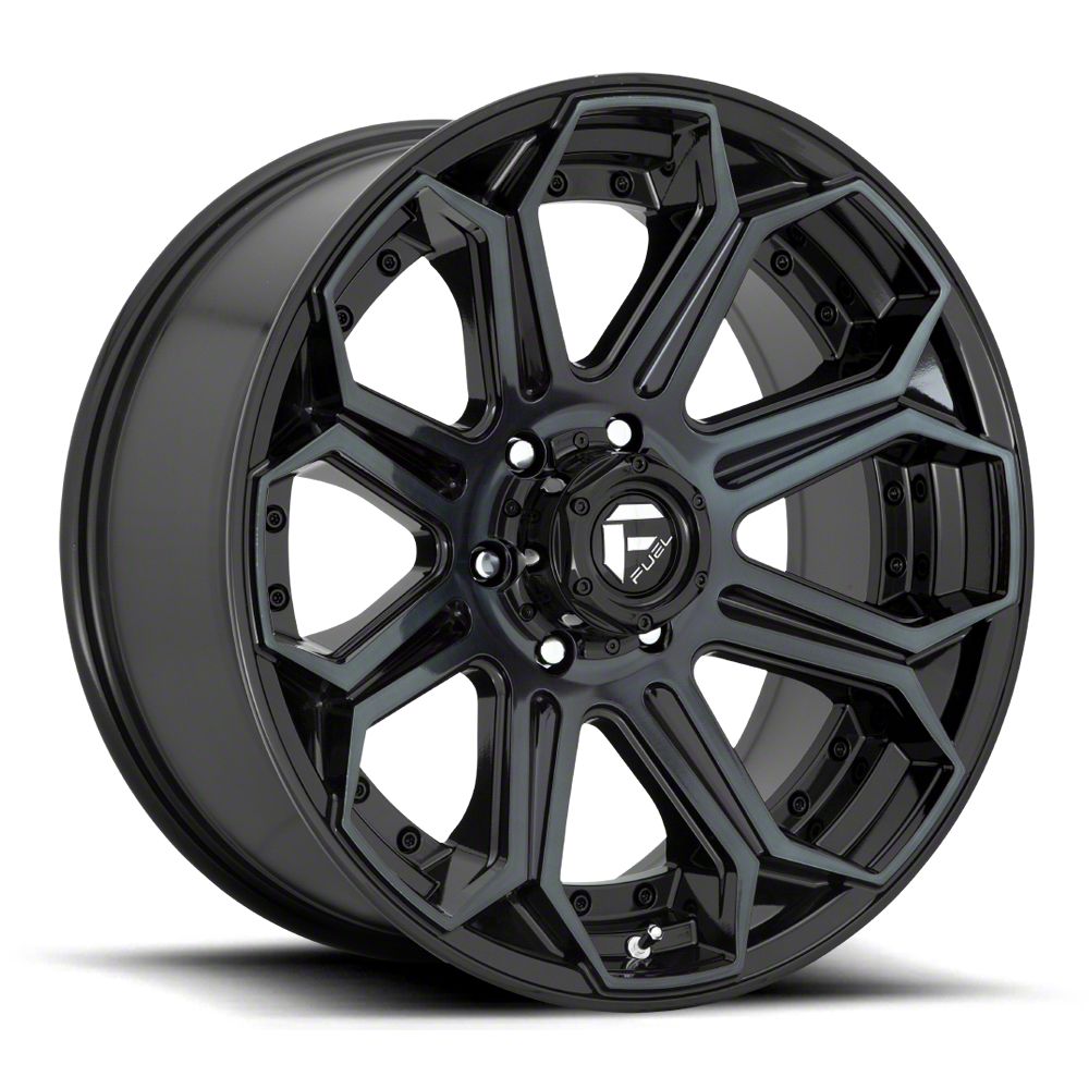 Fuel Wheels Bronco Siege Gloss Black Machined Double Dark Tint 6-Lug ...