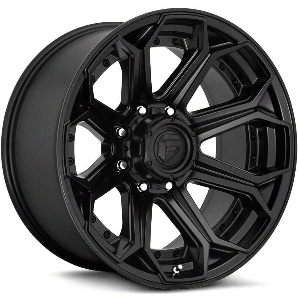 Fuel Wheels Bronco Siege Matte Black 6-Lug Wheel; 20x9; 20mm Offset ...