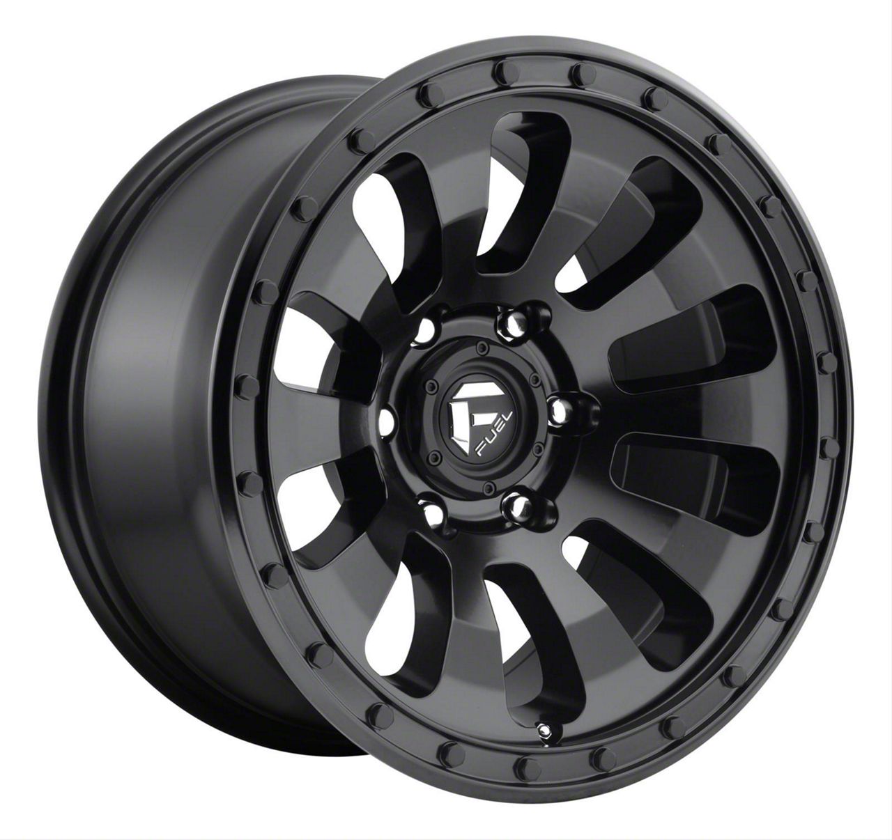 Fuel Wheels Bronco Tactic Matte Black 6-Lug Wheel; 18x9; 1mm Offset ...
