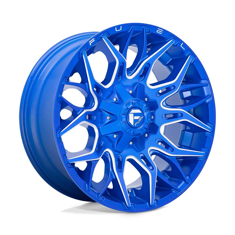 Fuel Wheels Bronco Twitch Anodized Blue Milled 6-Lug Wheel; 20x10 ...