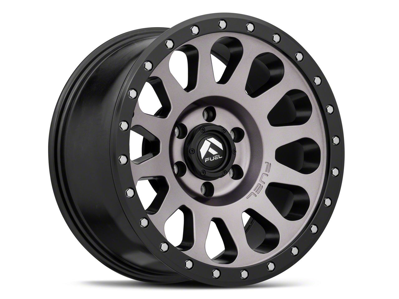 Fuel Wheels Bronco Vector Gun Metal 6-Lug Wheel; 18x9; 1mm Offset ...