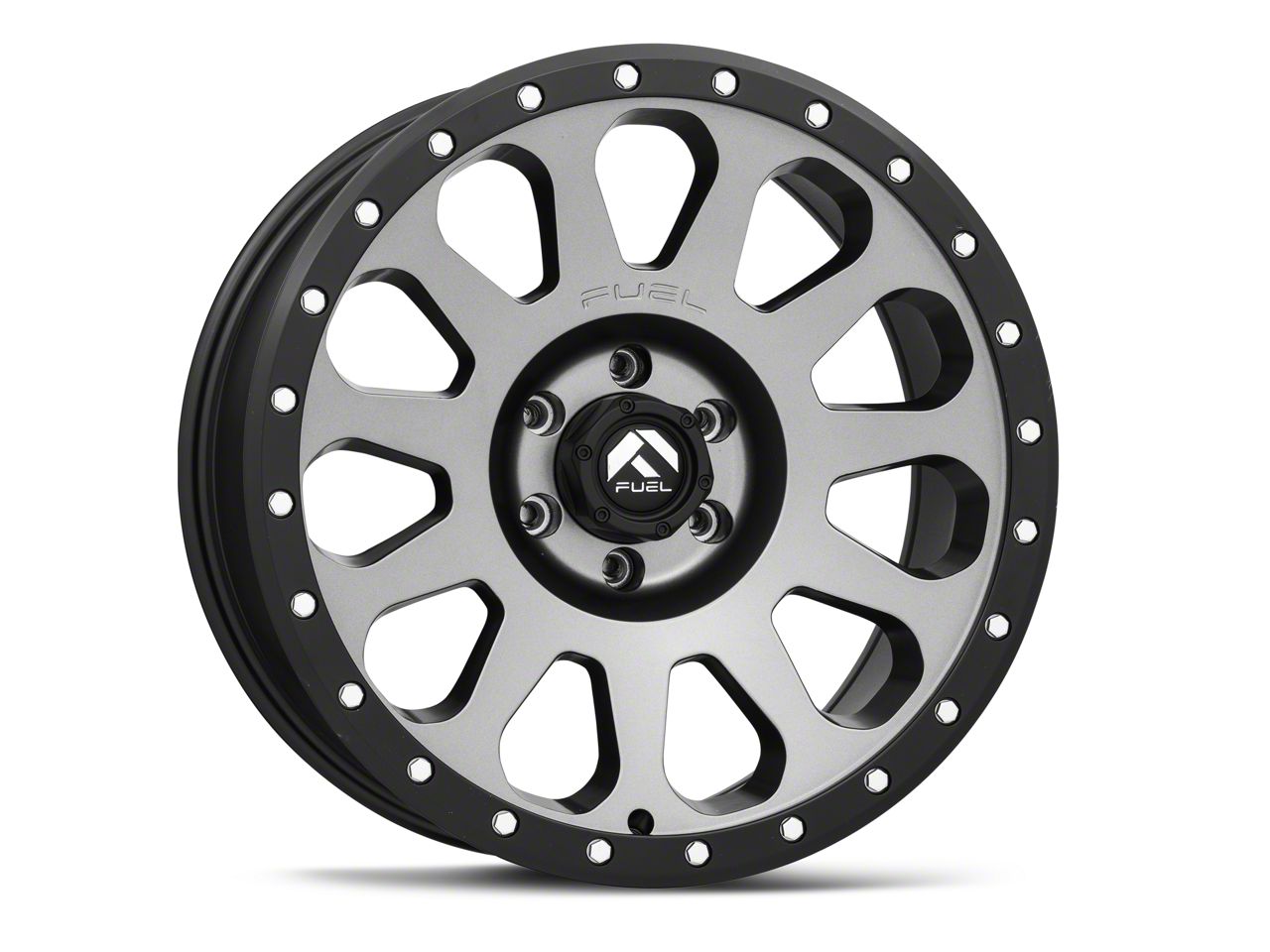 Fuel Wheels Bronco Vector Gun Metal 6-Lug Wheel; 20x9; 1mm Offset ...