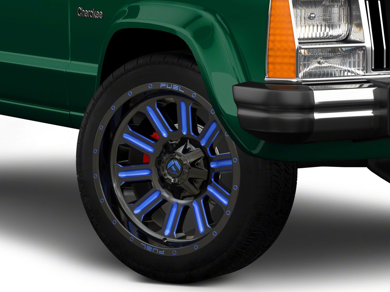 Fuel Wheels Jeep Cherokee Hardline Gloss Black with Blue Tinted Clear ...