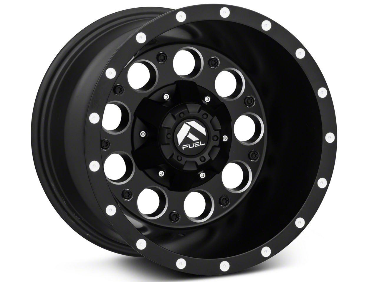 Fuel Wheels Jeep Cherokee Revolver Matte Black Milled Wheel; 15x10 ...