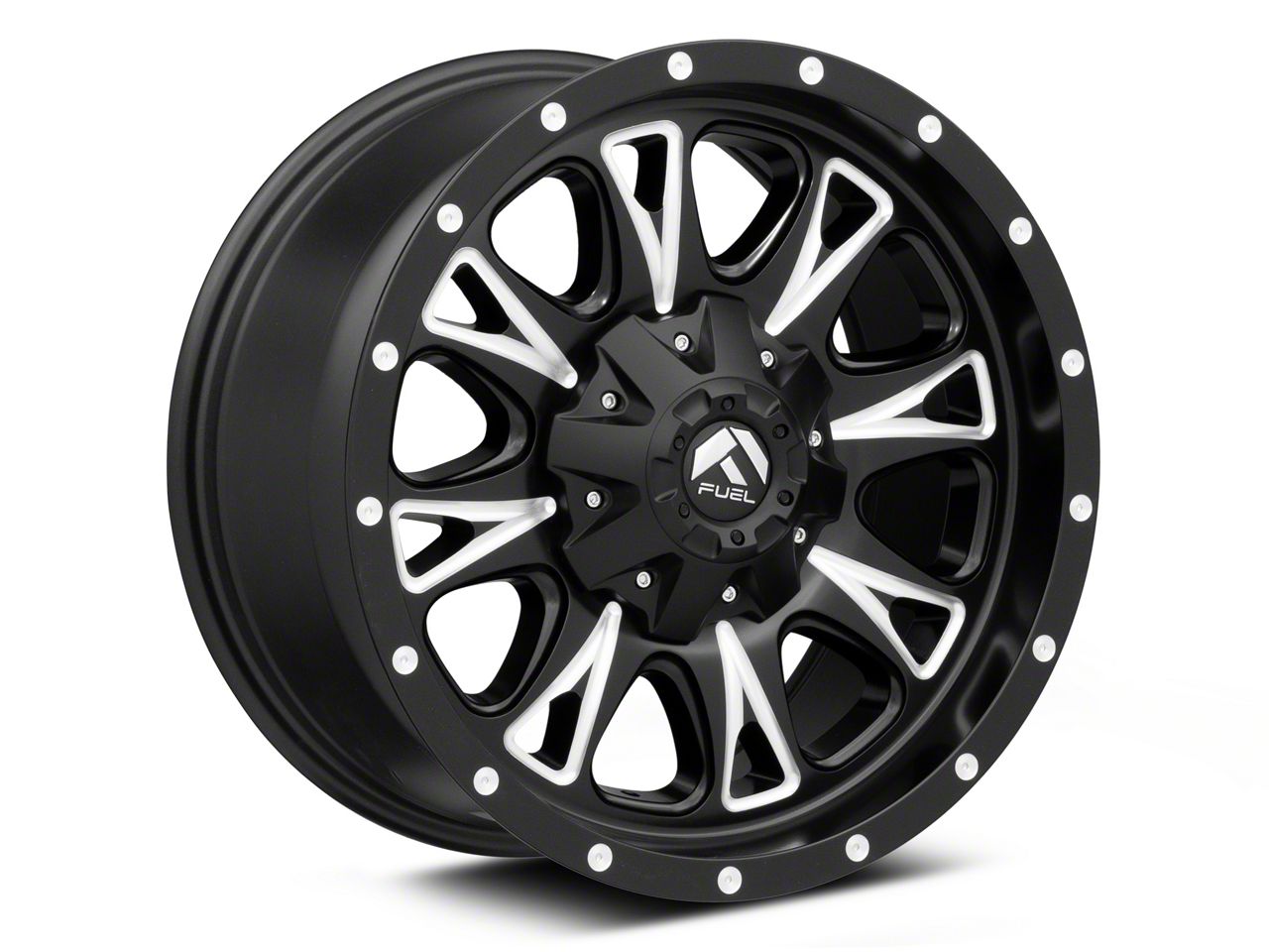 Fuel Wheels Jeep Cherokee Throttle Matte Black Milled Wheel; 18x10 ...