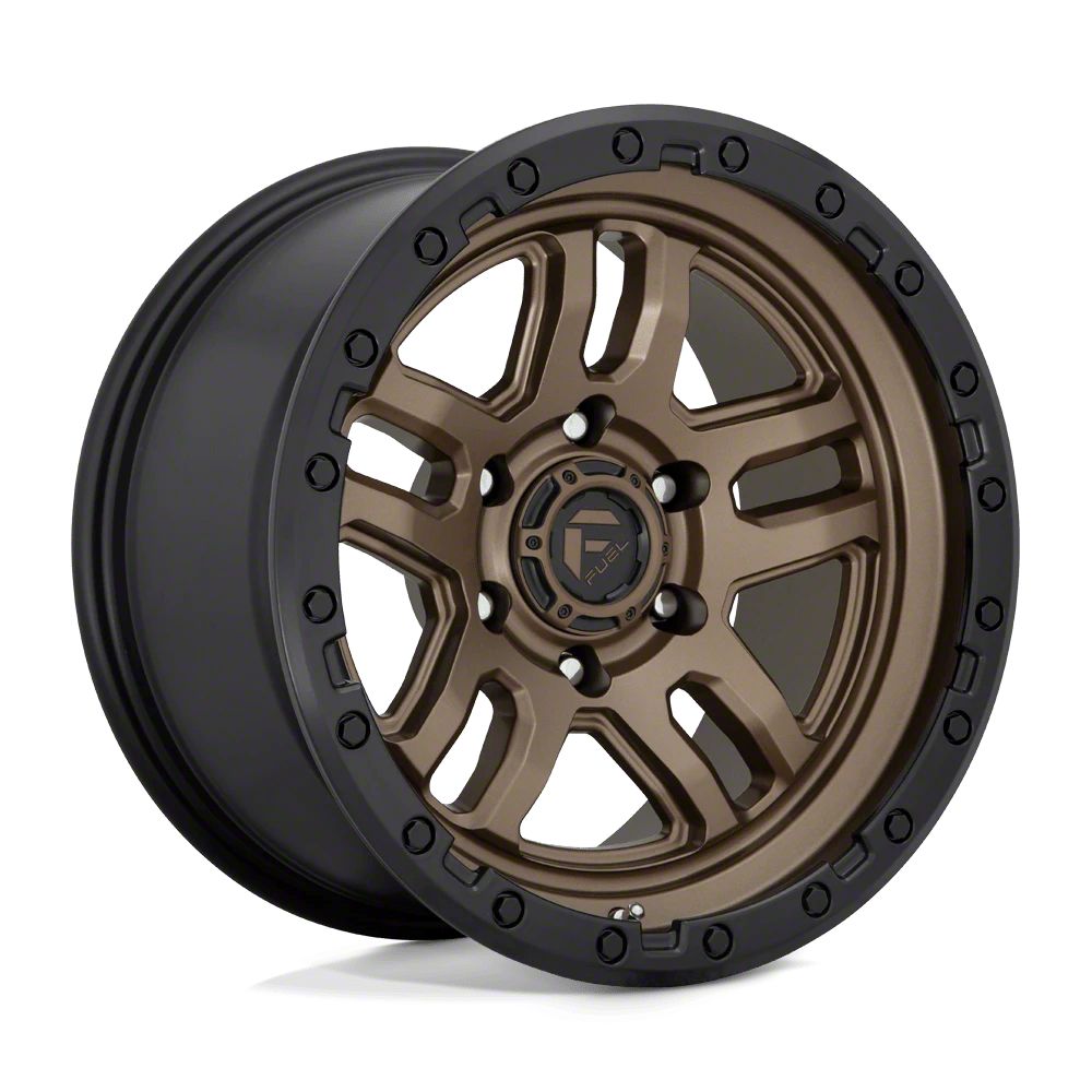 Fuel Wheels Jeep Gladiator Ammo Matte Bronze with Black Bead Ring Wheel ...