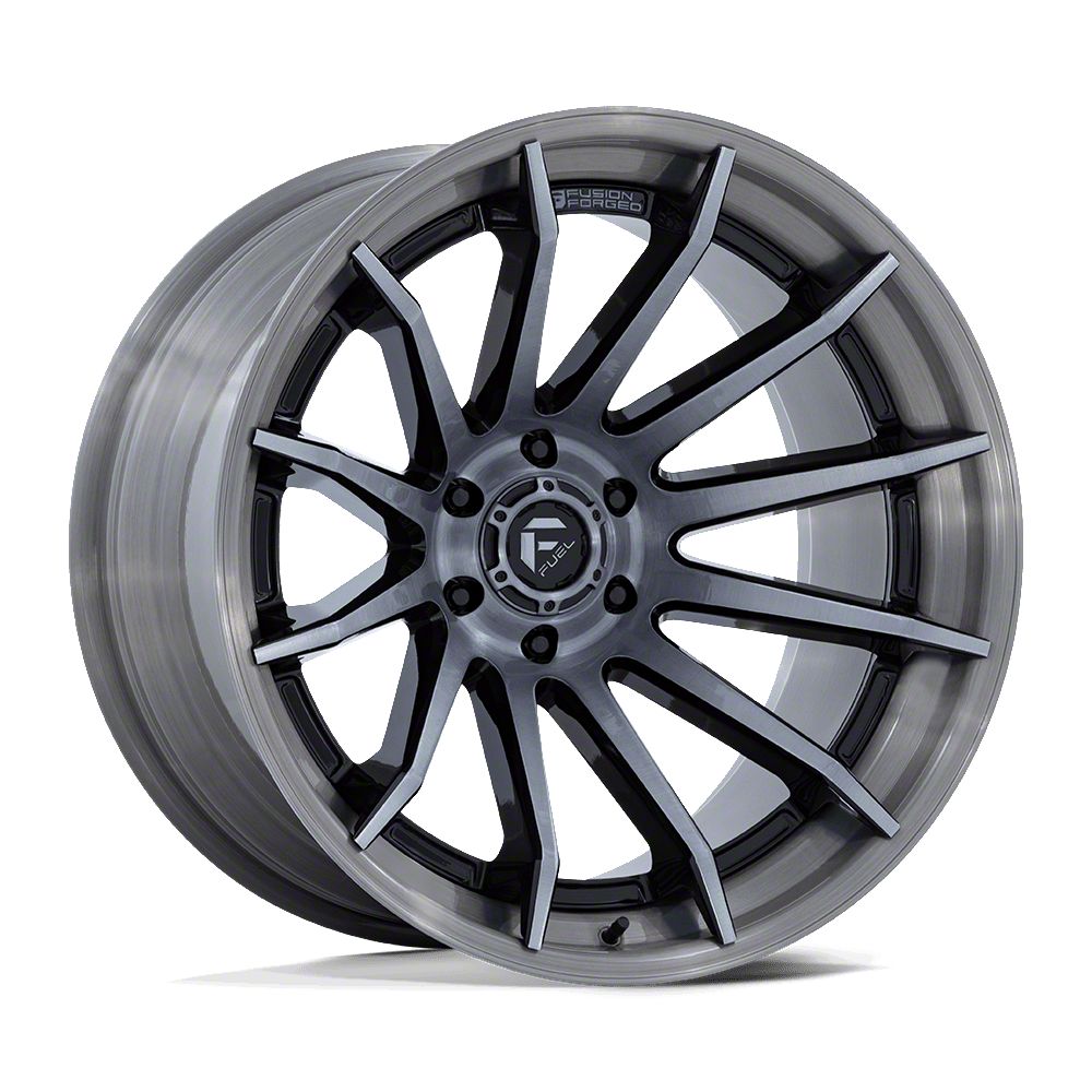 Fuel Wheels Jeep Gladiator Fusion Forged Burn Gloss Black Brushed Dark ...