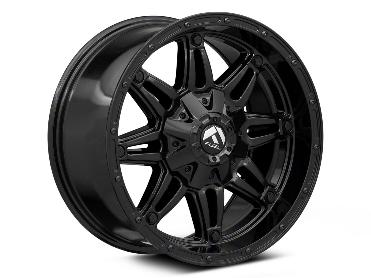 Fuel Wheels Jeep Gladiator Hostage Gloss Black Wheel; 17x9; -12mm ...