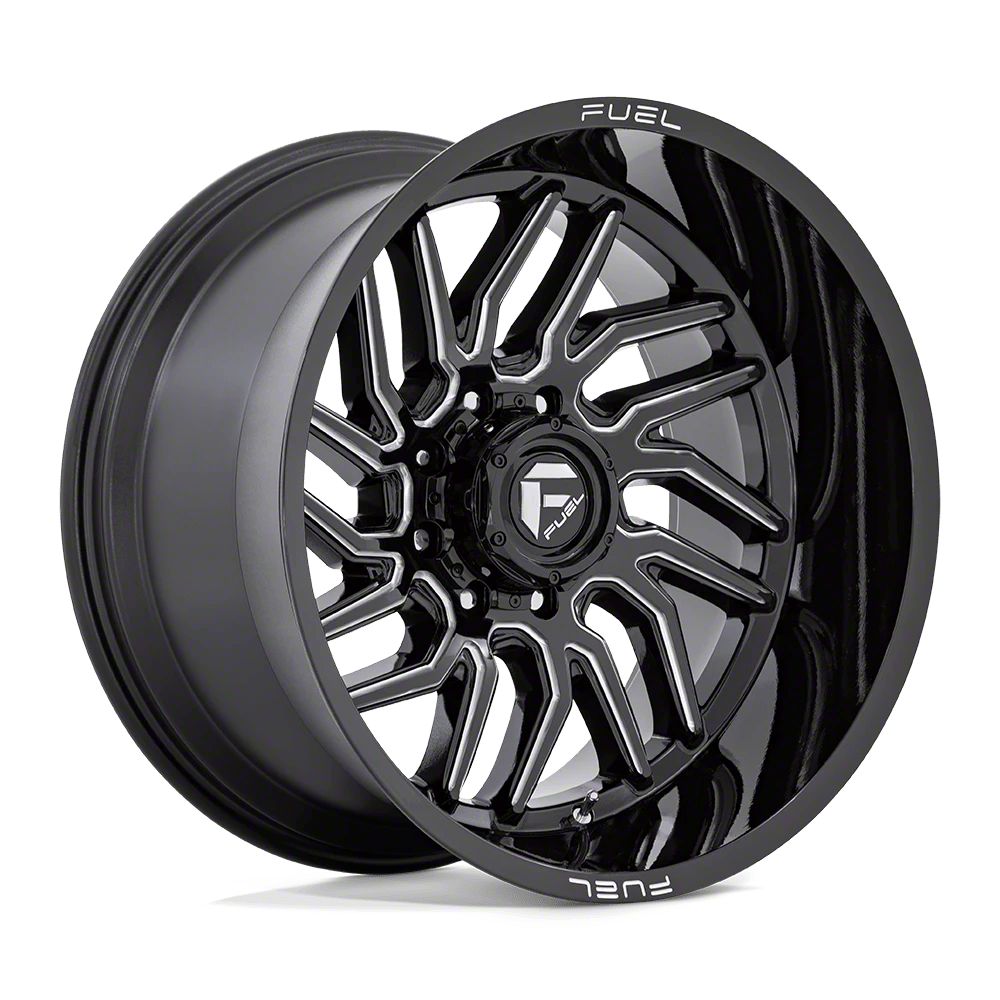 Fuel Wheels Jeep Gladiator Hurricane Gloss Black Milled Wheel; 20x10 ...