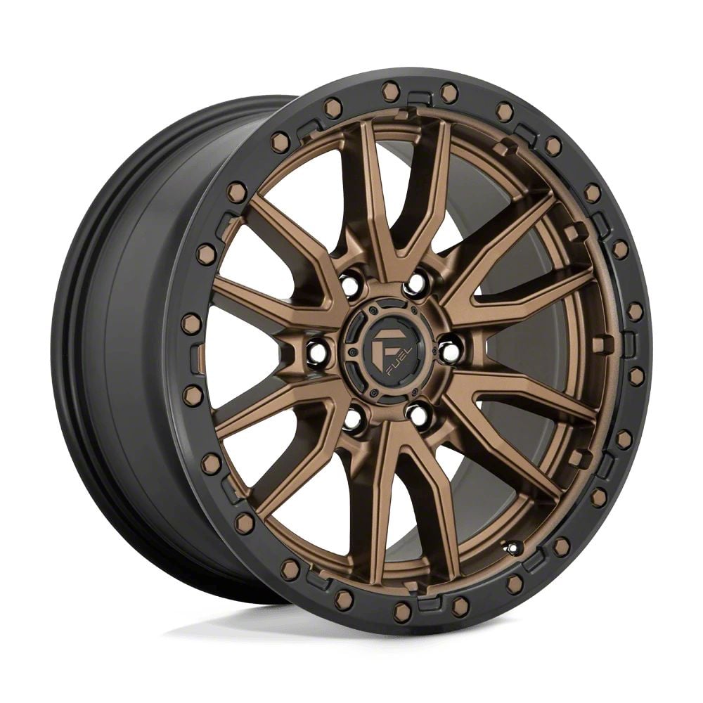Fuel Wheels Jeep Gladiator Rebel Matte Bronze with Black Bead Ring ...
