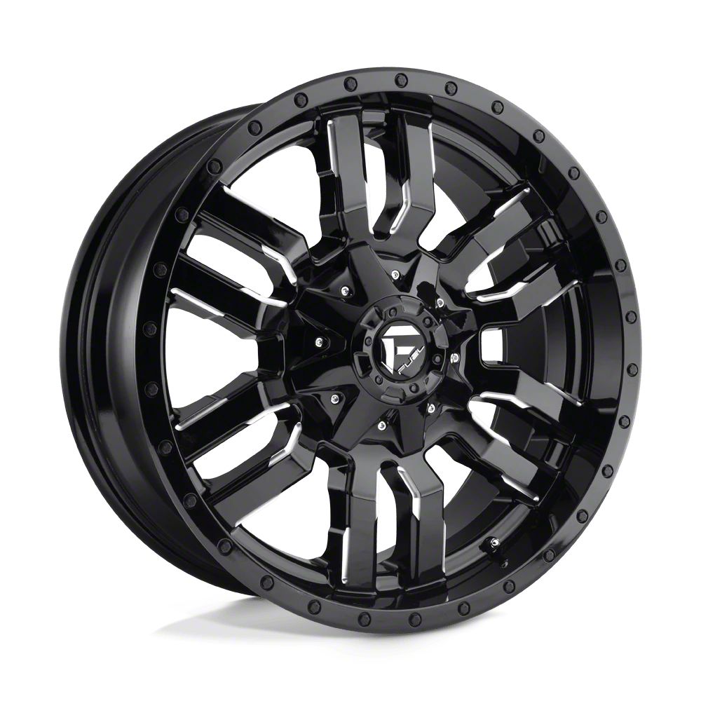 Fuel Wheels Jeep Gladiator Sledge Gloss Black Milled Wheel; 20x9; 1mm ...
