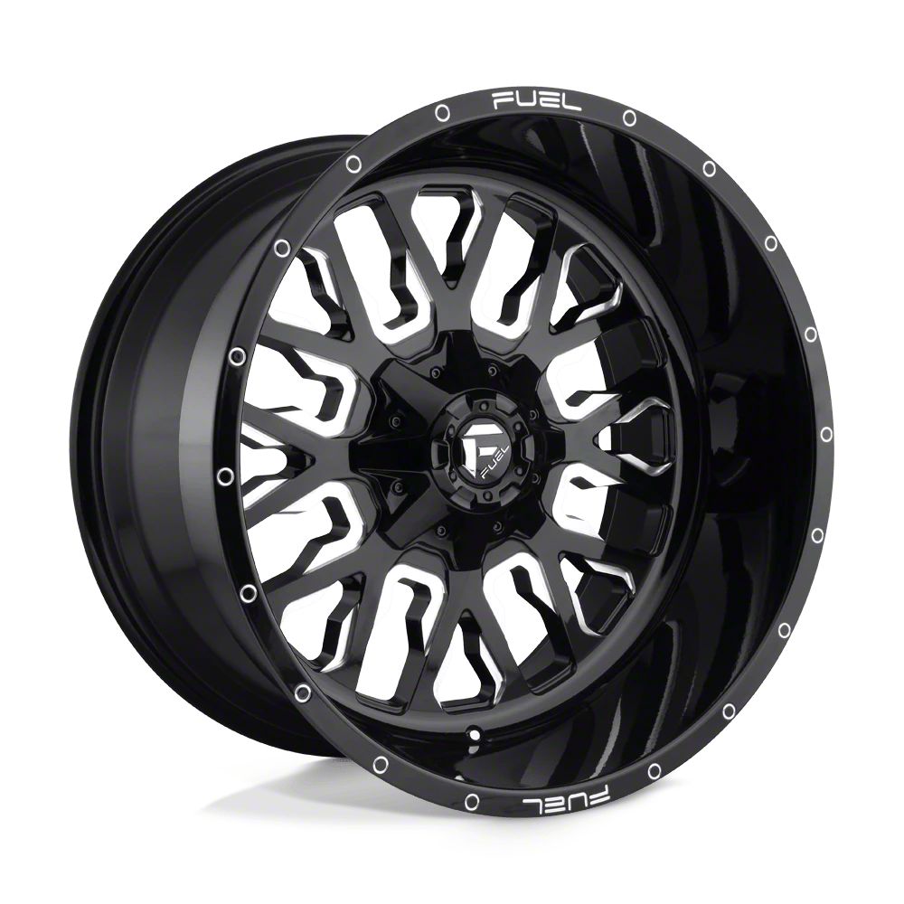 Fuel Wheels Jeep Gladiator Stroke Gloss Black Milled Wheel; 24x14 ...