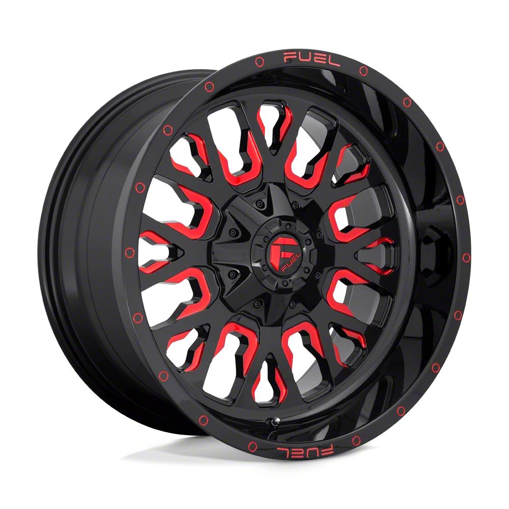 Fuel Wheels Jeep Gladiator Stroke Gloss Black with Red Tinted Clear ...