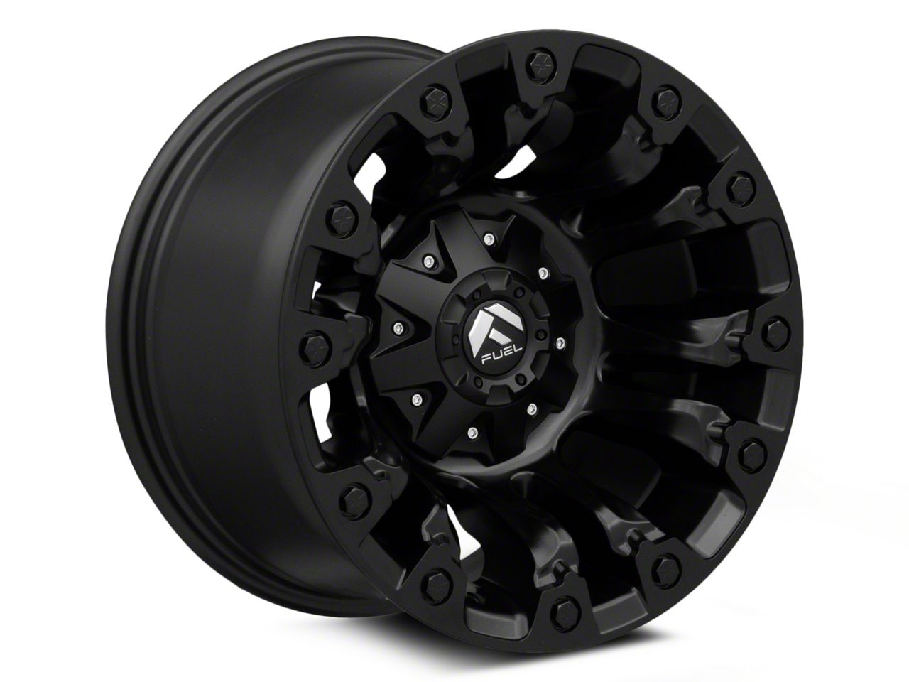 Fuel Wheels Jeep Gladiator Vapor Matte Black Wheel; 17x10; -18mm Offset ...