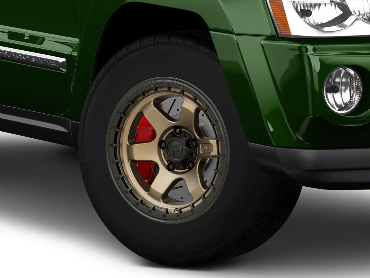 Fuel Wheels Jeep Grand Cherokee Block Matte Bronze Wheel; 17x9; 1mm ...