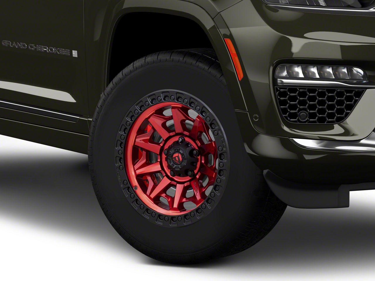 Fuel Wheels Jeep Grand Cherokee Covert Candy Red with Black Bead Ring ...