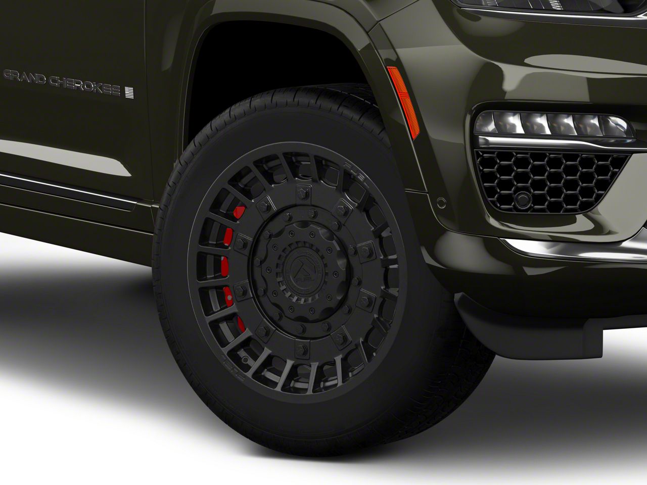 Fuel Wheels Jeep Grand Cherokee Militia Matte Black Wheel; 20x9 ...