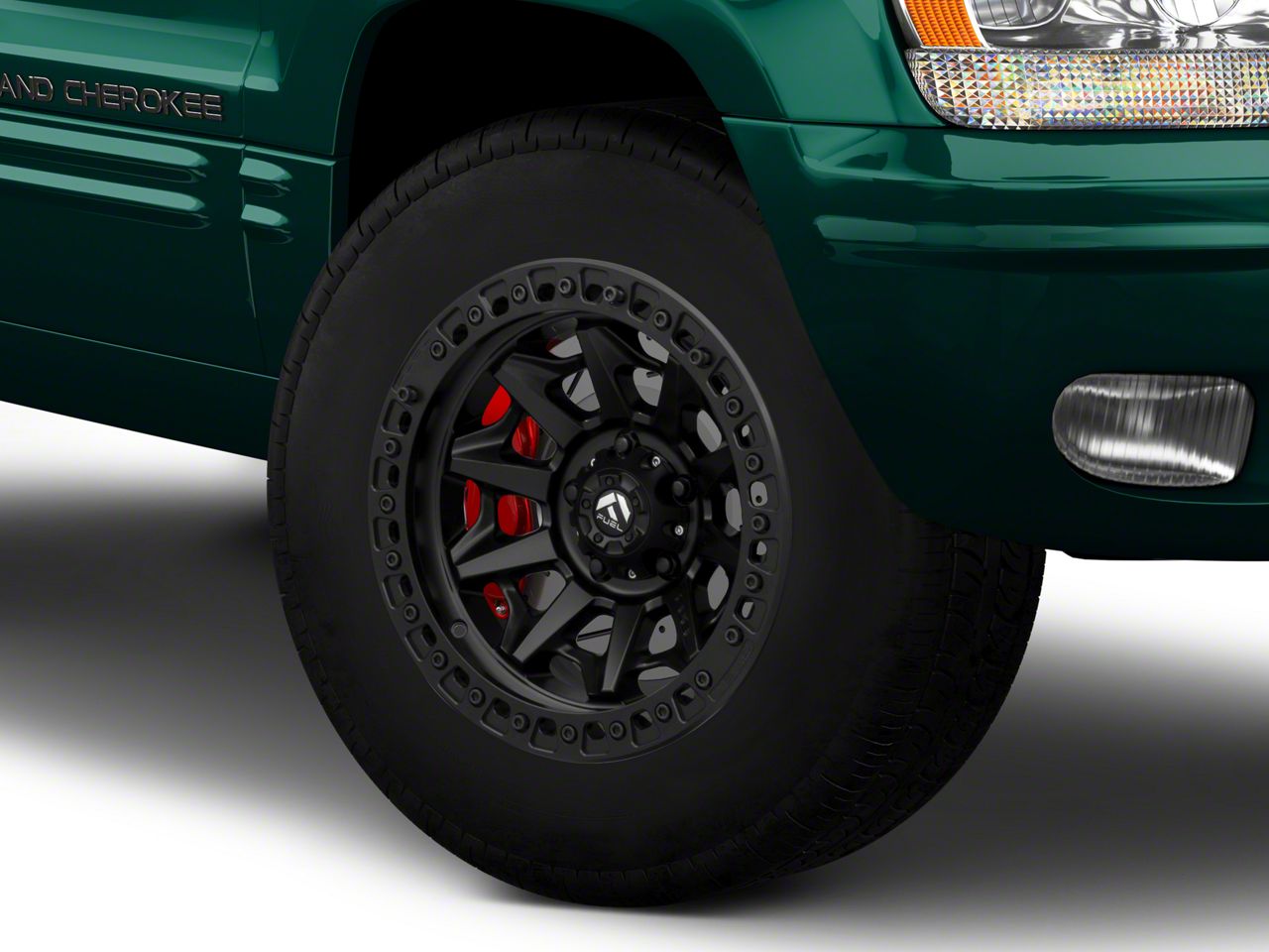 Fuel Wheels Jeep Grand Cherokee Covert Beadlock Matte Black Wheel; 17x9 ...