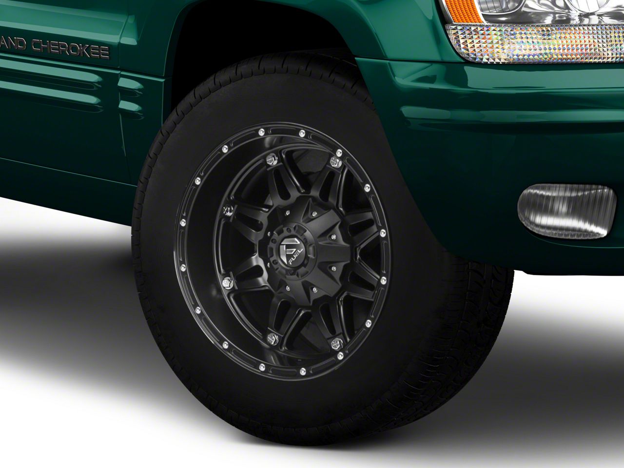 Fuel Wheels Jeep Grand Cherokee Hostage Matte Black Wheel; 18x12; -44mm ...