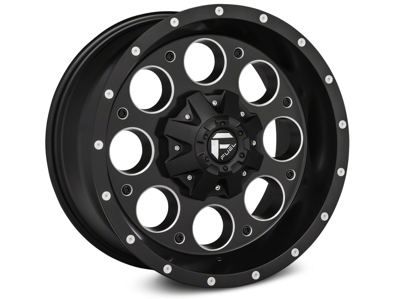 Fuel Wheels Jeep Grand Cherokee Revolver Matte Black Milled Wheel; 18x9 ...