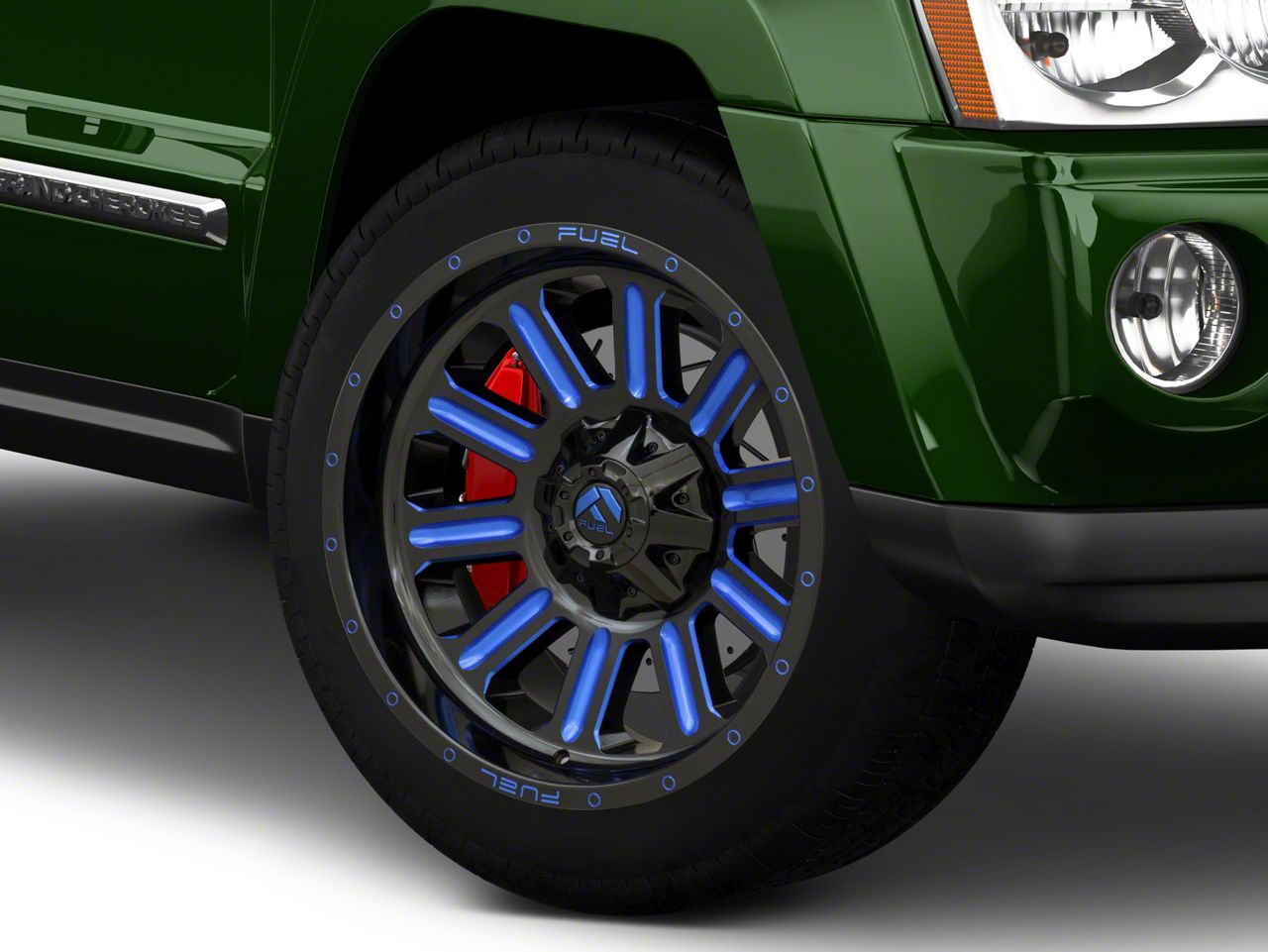 Fuel Wheels Jeep Grand Cherokee Hardline Gloss Black with Blue Tinted ...