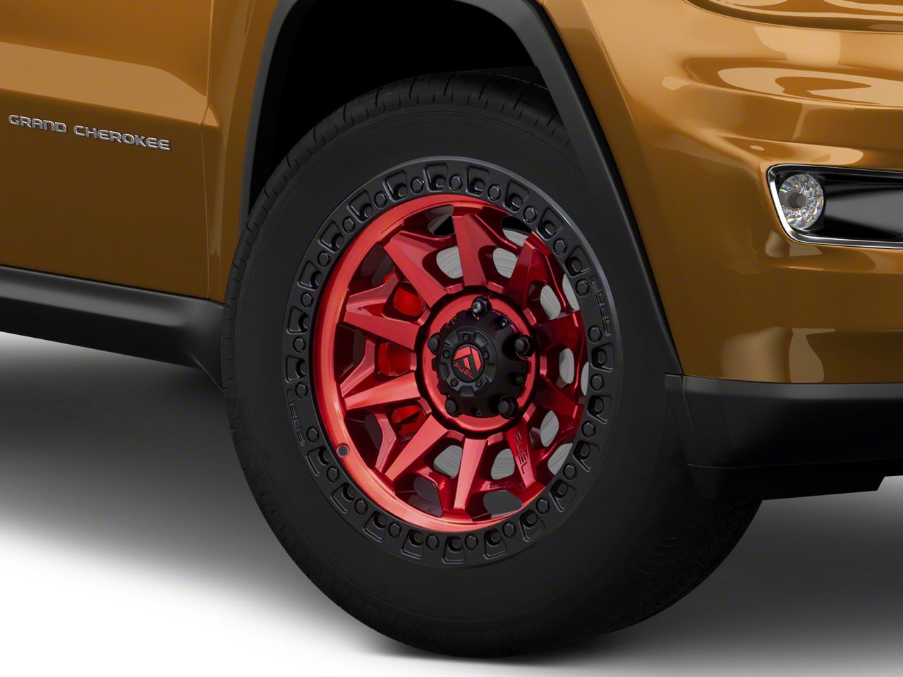 Fuel Wheels Jeep Grand Cherokee Covert Candy Red with Black Bead Ring ...