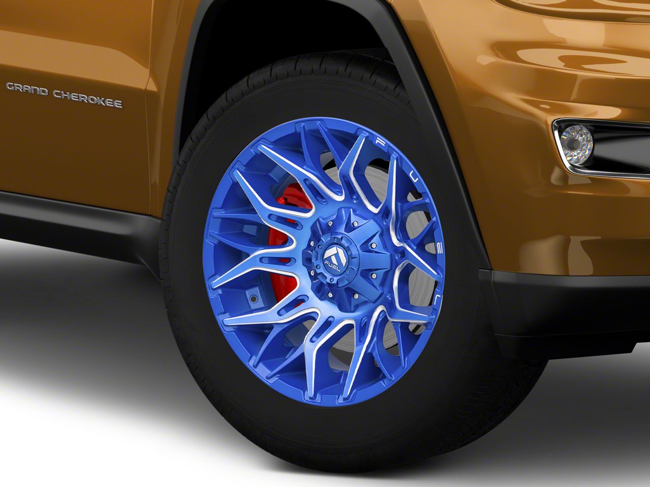 Fuel Wheels Jeep Grand Cherokee Twitch Anodized Blue Milled Wheel ...