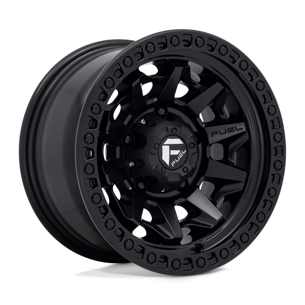 Fuel Wheels Jeep Wrangler Covert Matte Black Wheel; 15x8; -12mm Offset ...