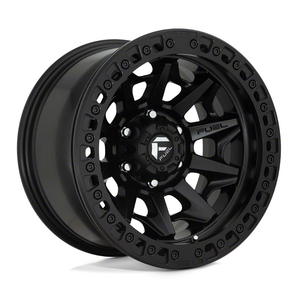 Fuel Wheels Jeep Wrangler Covert Beadlock Matte Black Wheel; 17x9 ...