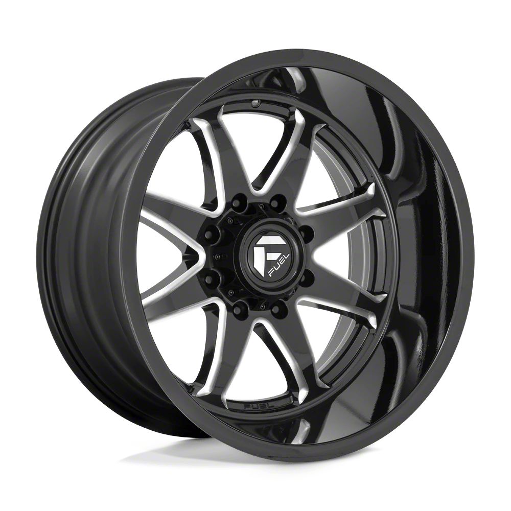 Fuel Wheels Jeep Wrangler Hammer Gloss Black Milled Wheel; 22x12; -44mm ...