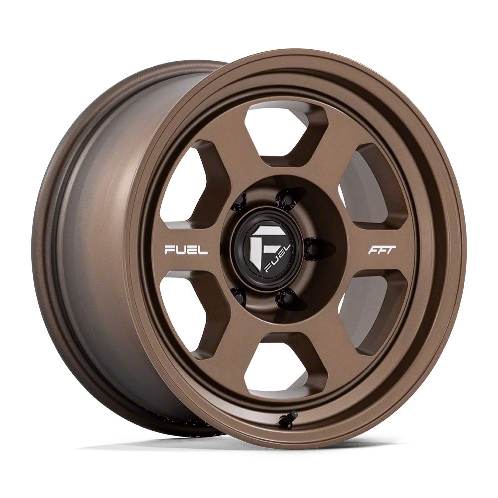 Fuel Wheels Jeep Wrangler Hype Matte Bronze Wheel; 18x8.5; 10mm Offset FC860ZX18855010 (07-18 ...
