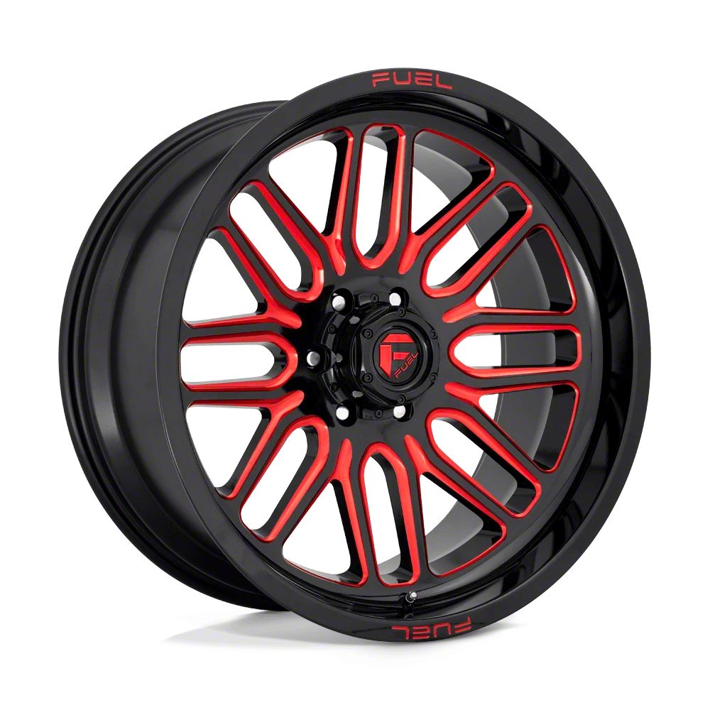 Fuel Wheels Jeep Wrangler Ignite Gloss Black with Red Tinted Clear ...