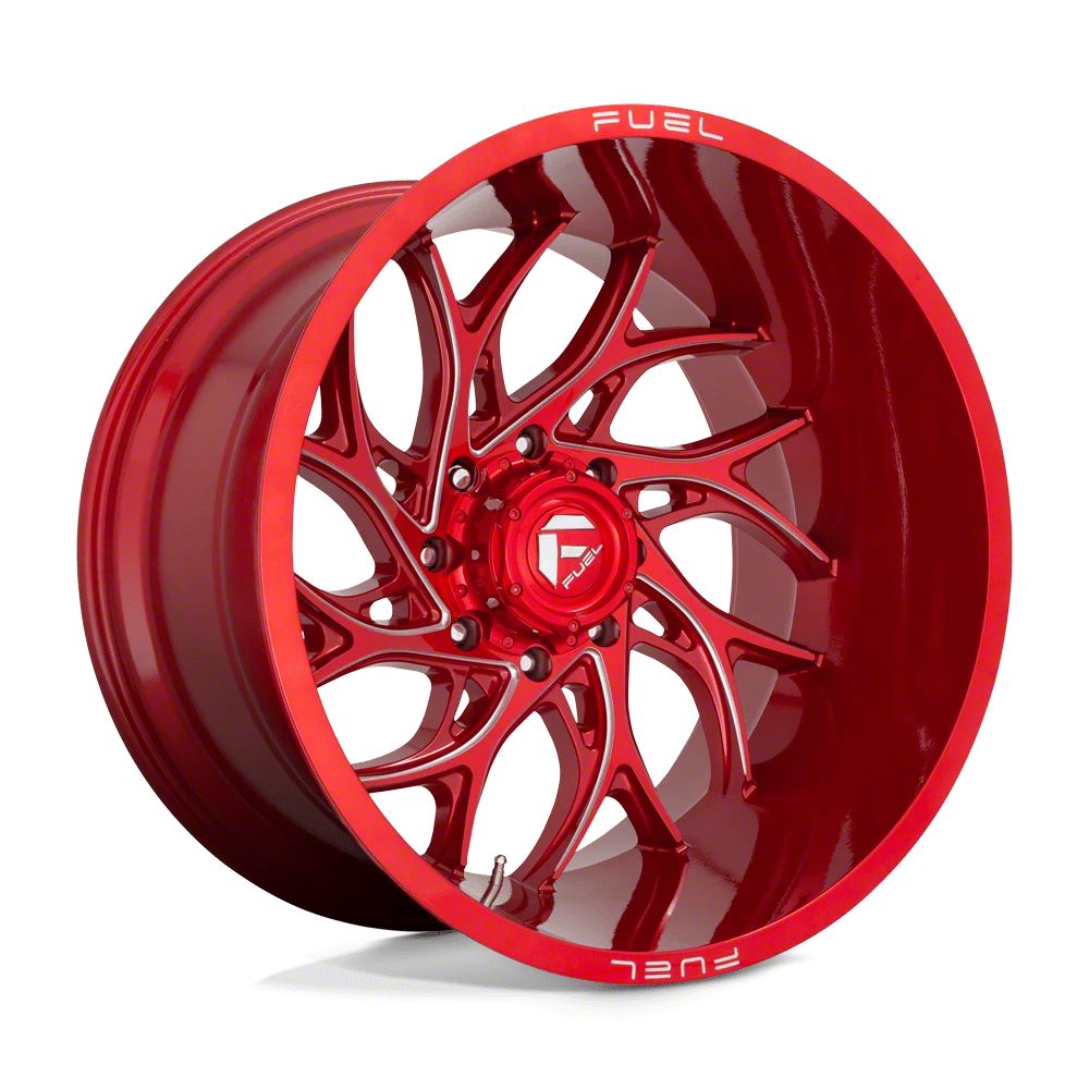 Fuel Wheels Jeep Wrangler Runner Candy Red Milled Wheel; 26x14; -75mm ...