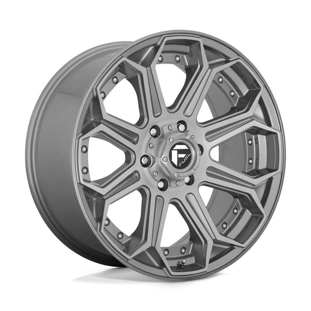Fuel Wheels Jeep Wrangler Siege Brushed Gunmetal with Tinted Clear ...