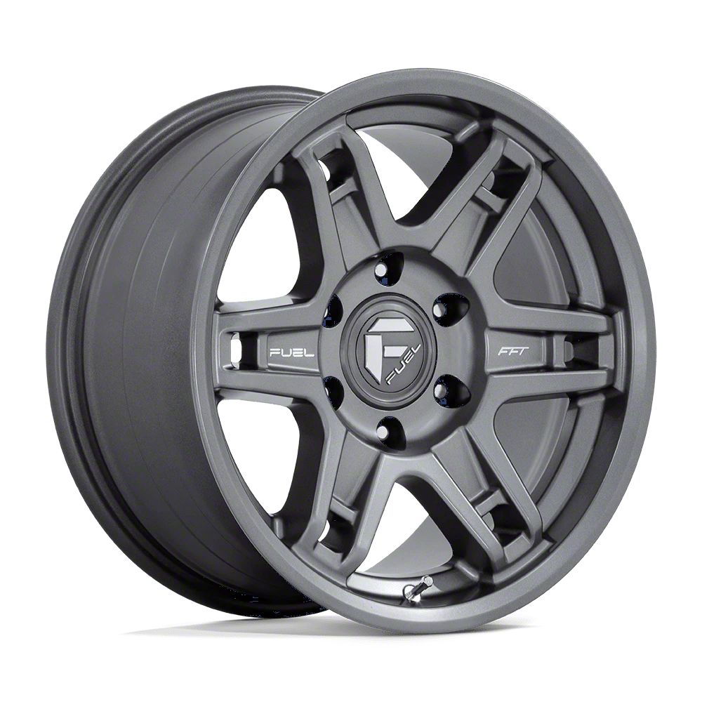 Fuel Wheels Jeep Wrangler Slayer Matte Gunmetal Wheel; 18x8.5; 1mm ...