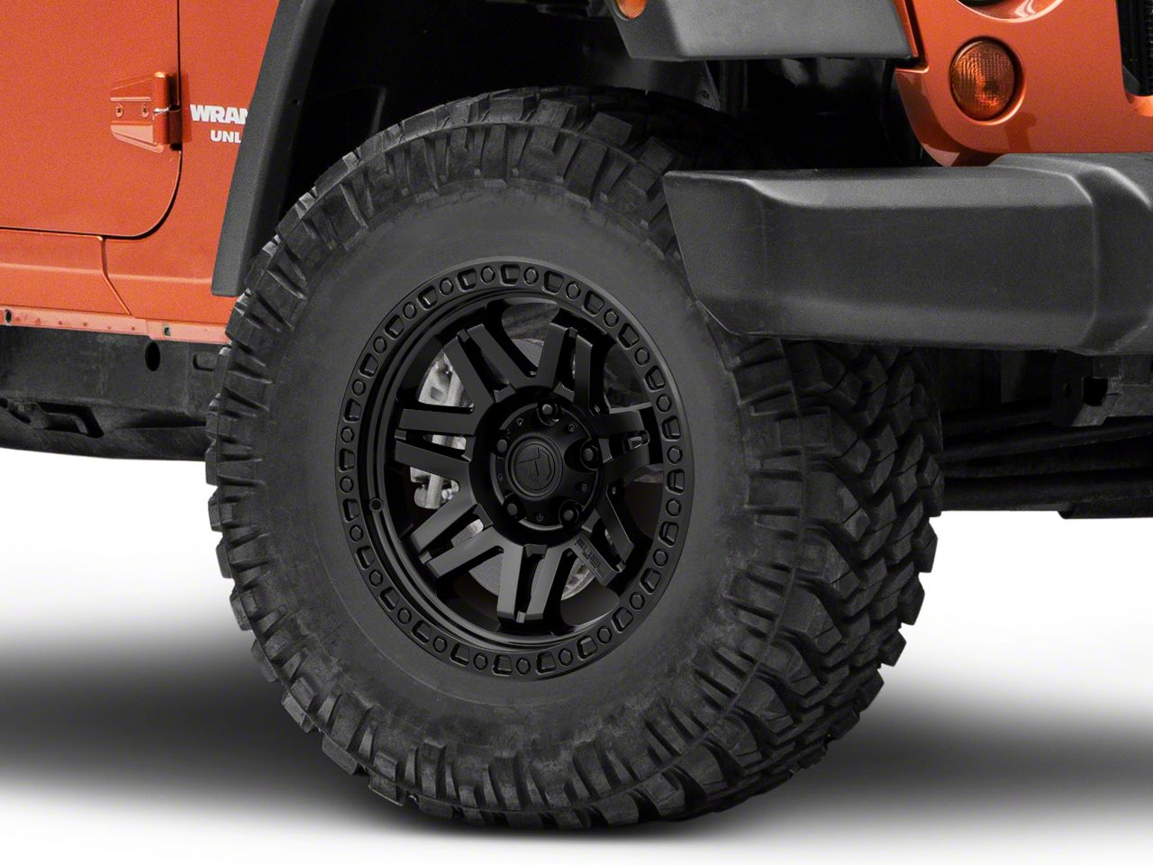 Fuel Wheels Jeep Wrangler Syndicate Blackout Wheel; 17x9; -12mm Offset ...