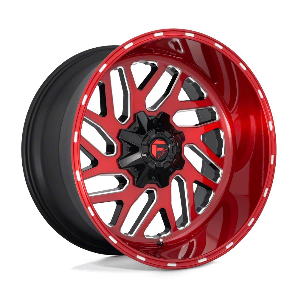 Fuel Wheels Jeep Wrangler Triton Candy Red Milled Wheel; 20x10; -18mm ...
