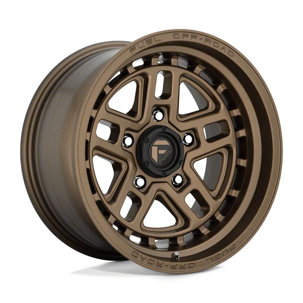 Fuel Wheels Jeep Wrangler Nitro Matte Bronze Wheel; 17x9; -12mm Offset ...