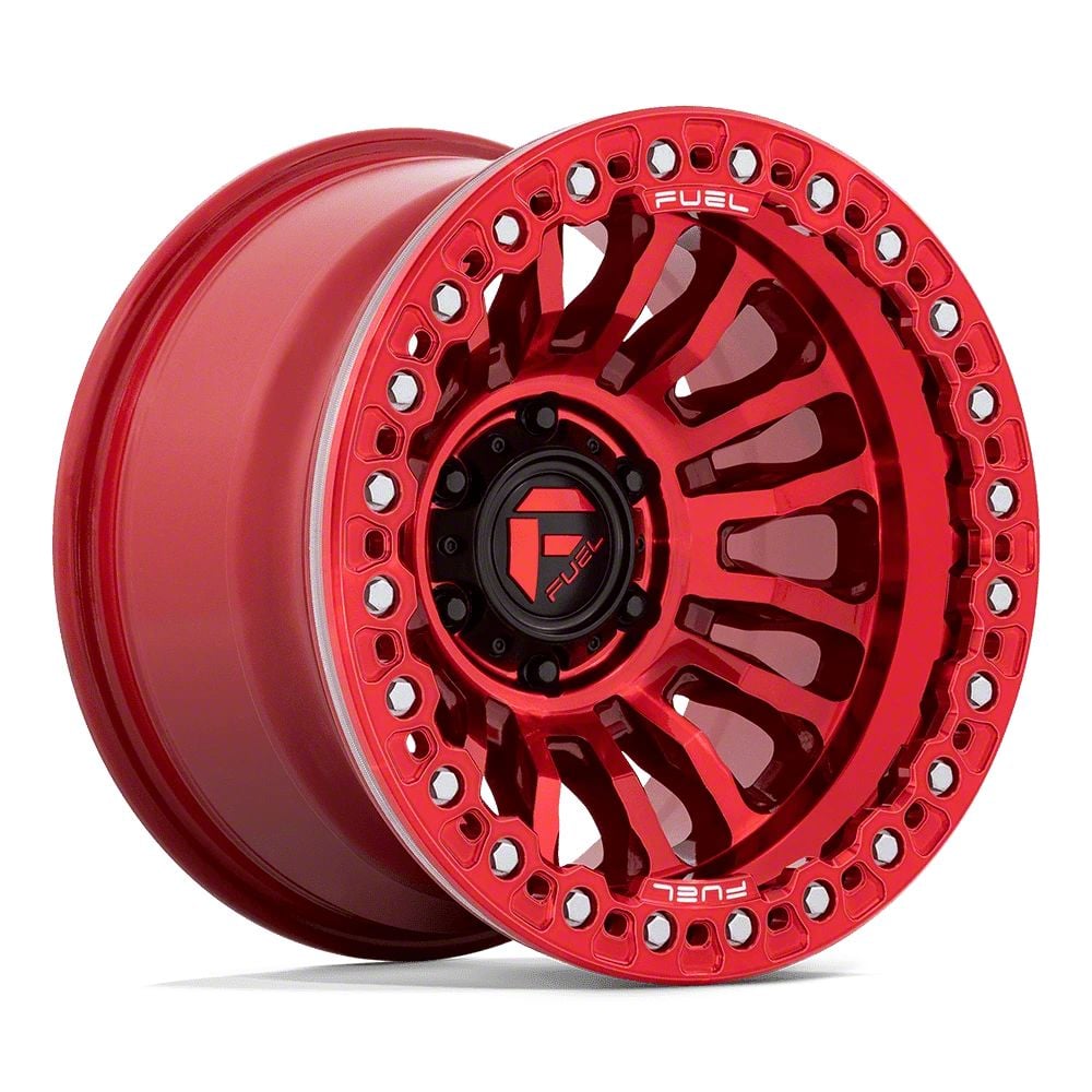 Fuel Wheels Jeep Wrangler Rincon Beadlock Candy Red Wheel 17x9 38mm