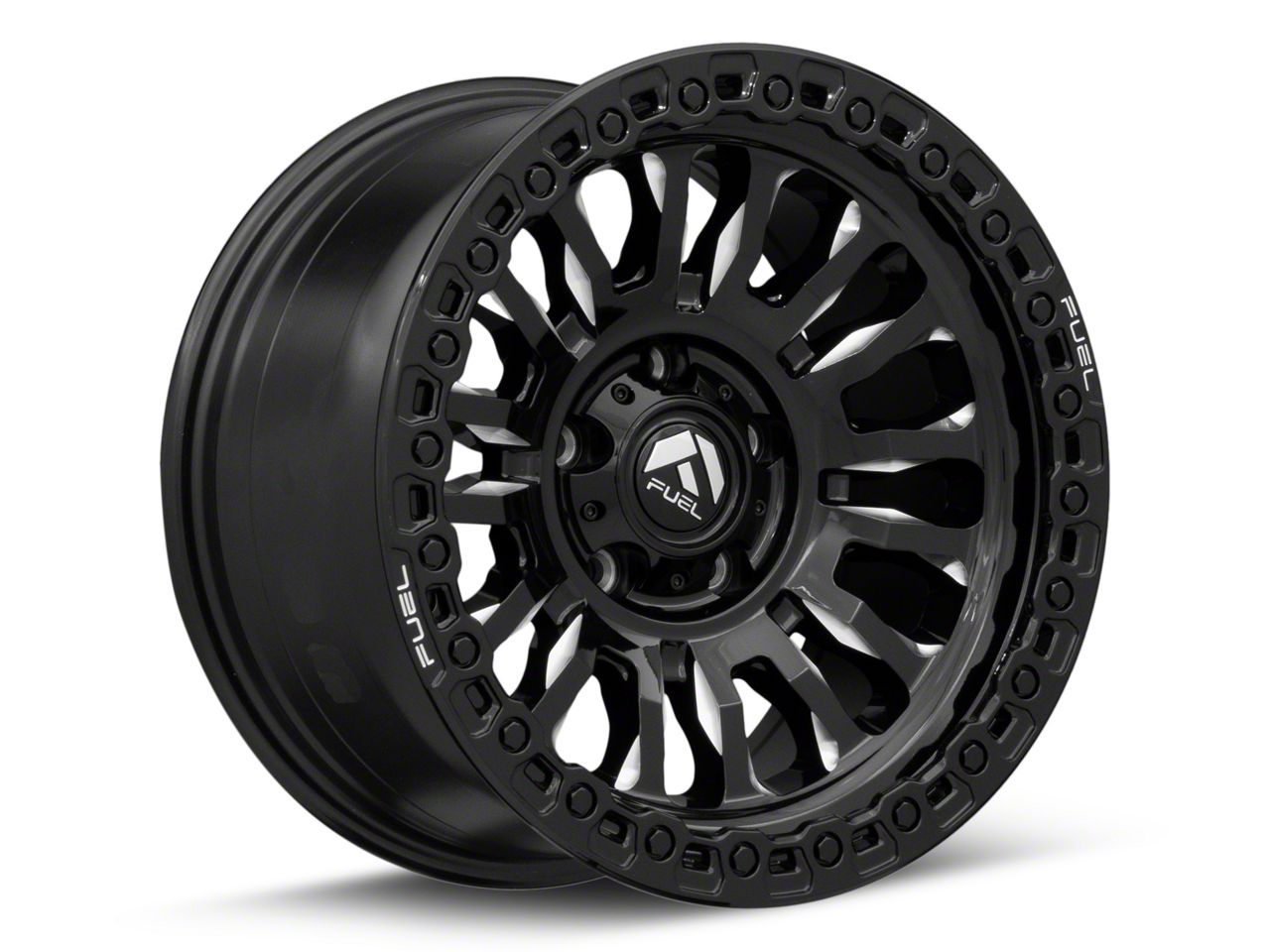 Fuel Wheels Jeep Wrangler Rincon Gloss Black Milled Wheel; 18x9; 1mm ...
